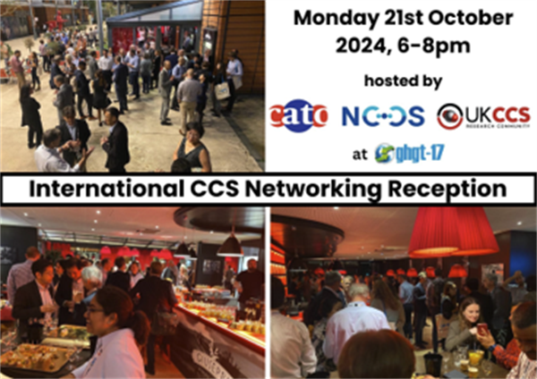 Networking reception at GHGT-17 - CO2 - CATO